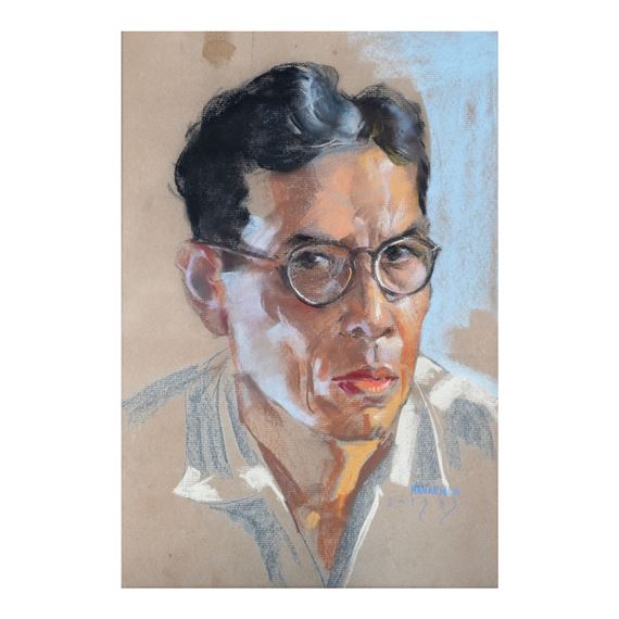 Vicente Manansala | Portrait of a Man (1943) | MutualArt