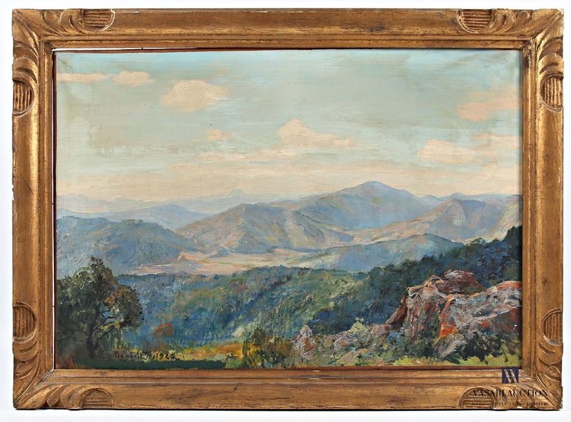 Emmanuel Charles Bénézit | Mountain range (1923) | MutualArt