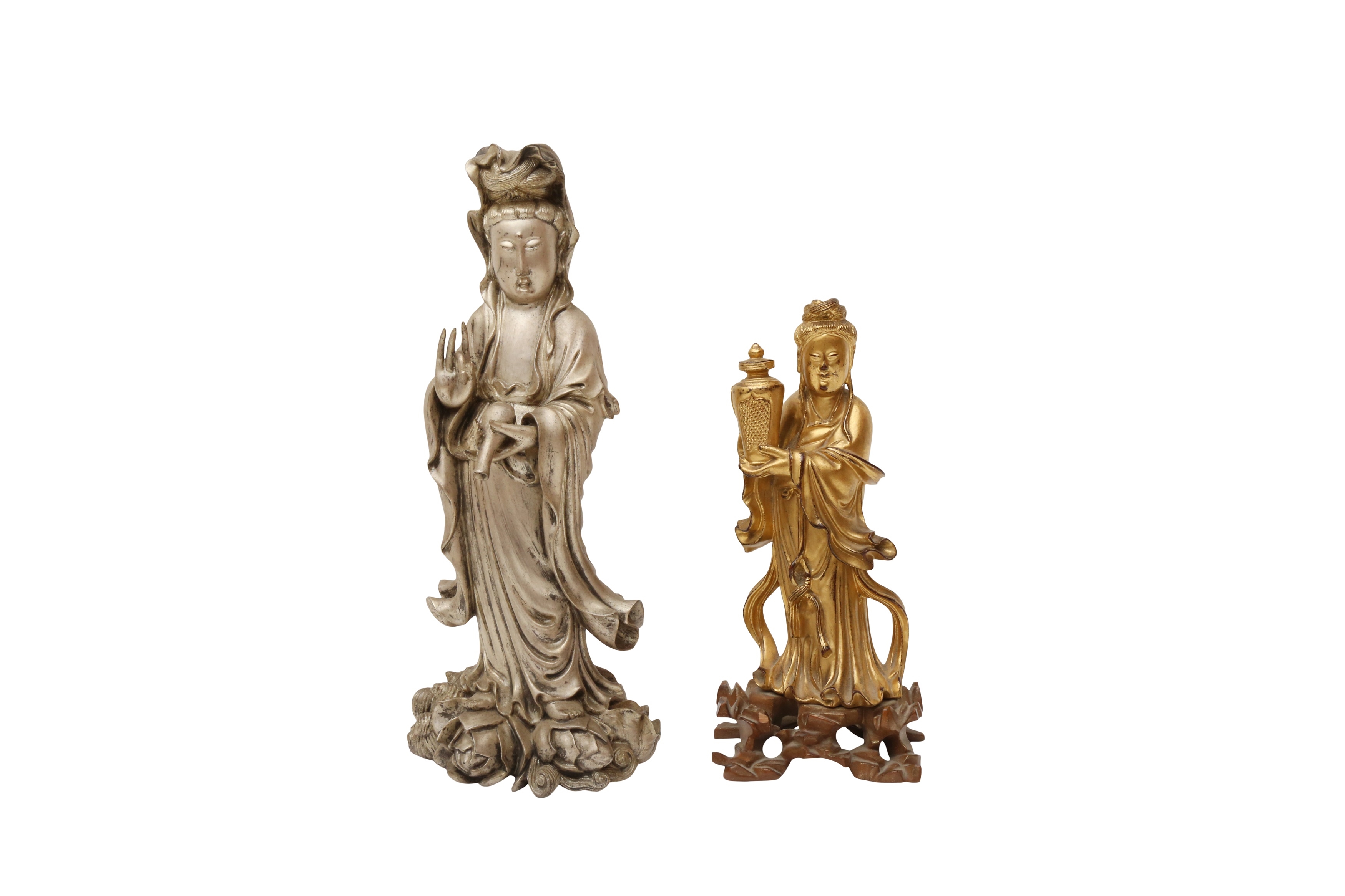 Chinese School, 20th Century | TWO CHINESE FUZHOU (FOOCHOW) GILT ...