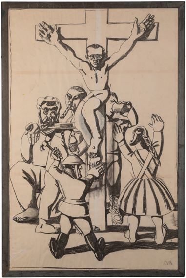 Sarah Raphael | Study for Crucifixion II (1960) | MutualArt