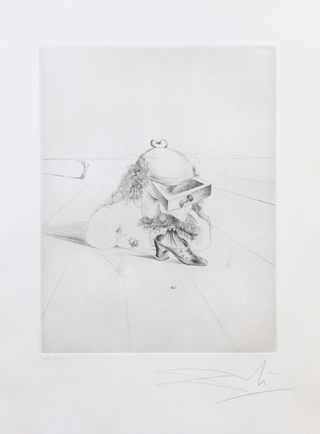 Salvador Dalí | Salvador DALI (1904-1989) The bureaucrat - 1969 ETCHING ...