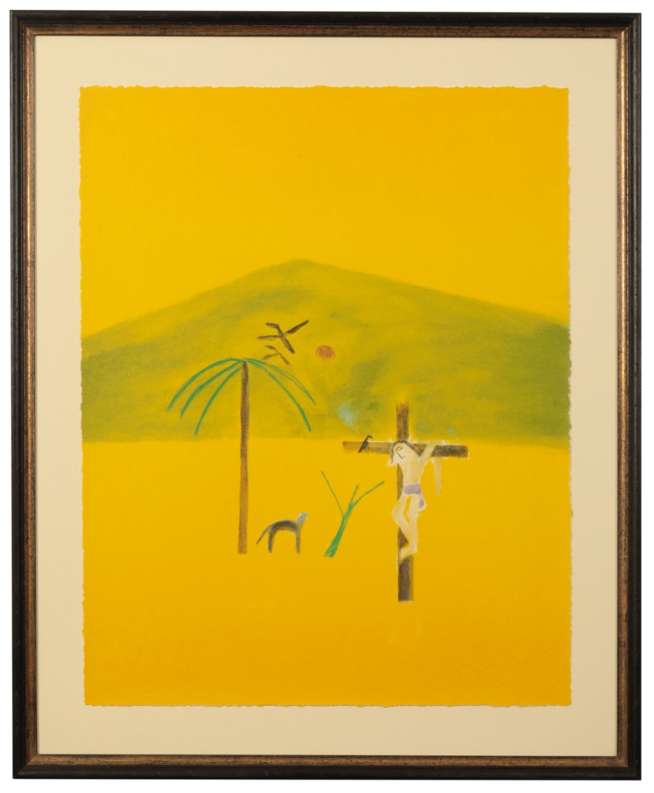 Craigie Aitchison | Indian Crucifixion (2003) | MutualArt