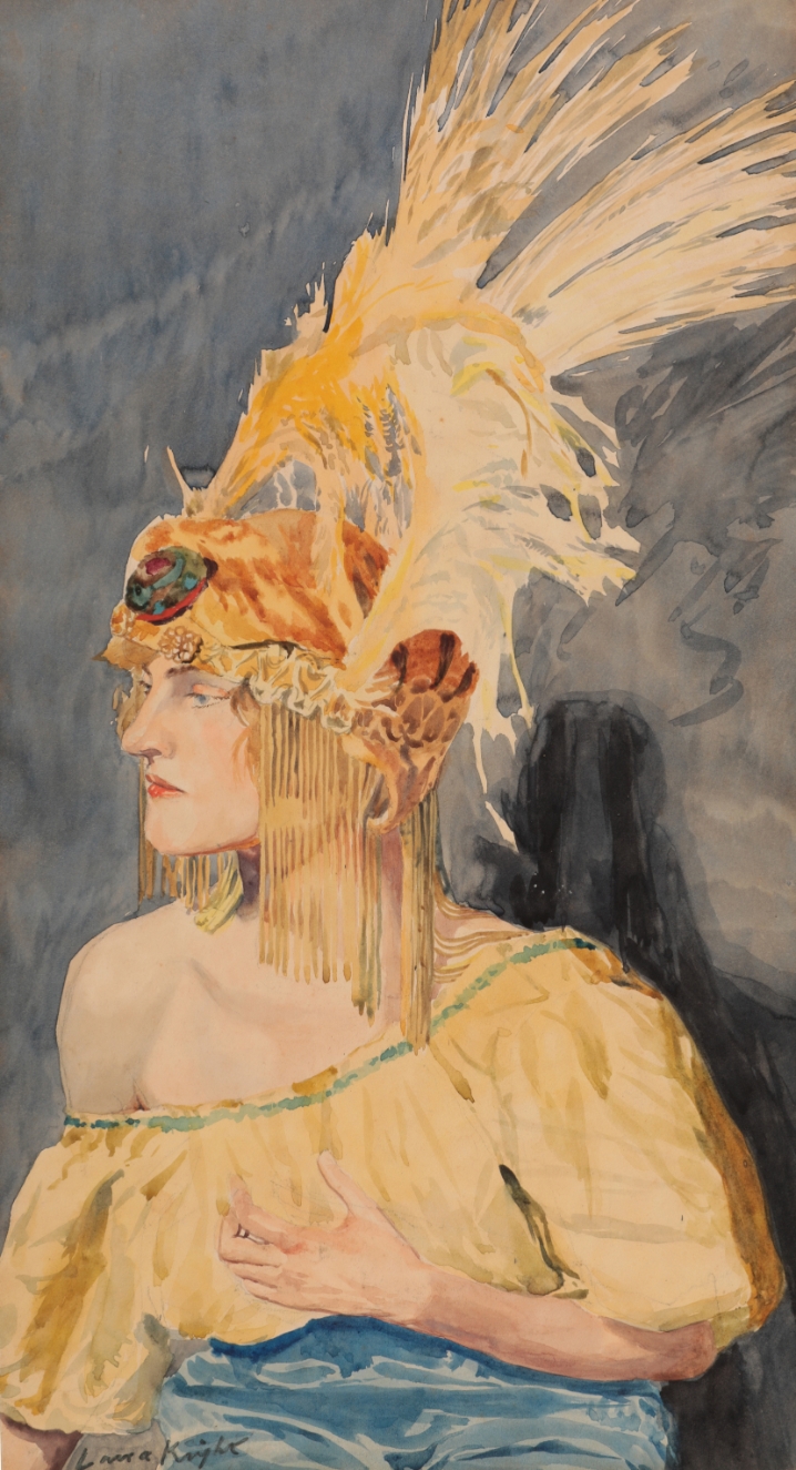 Dame Laura Knight | Portrait of a girl in profile | MutualArt