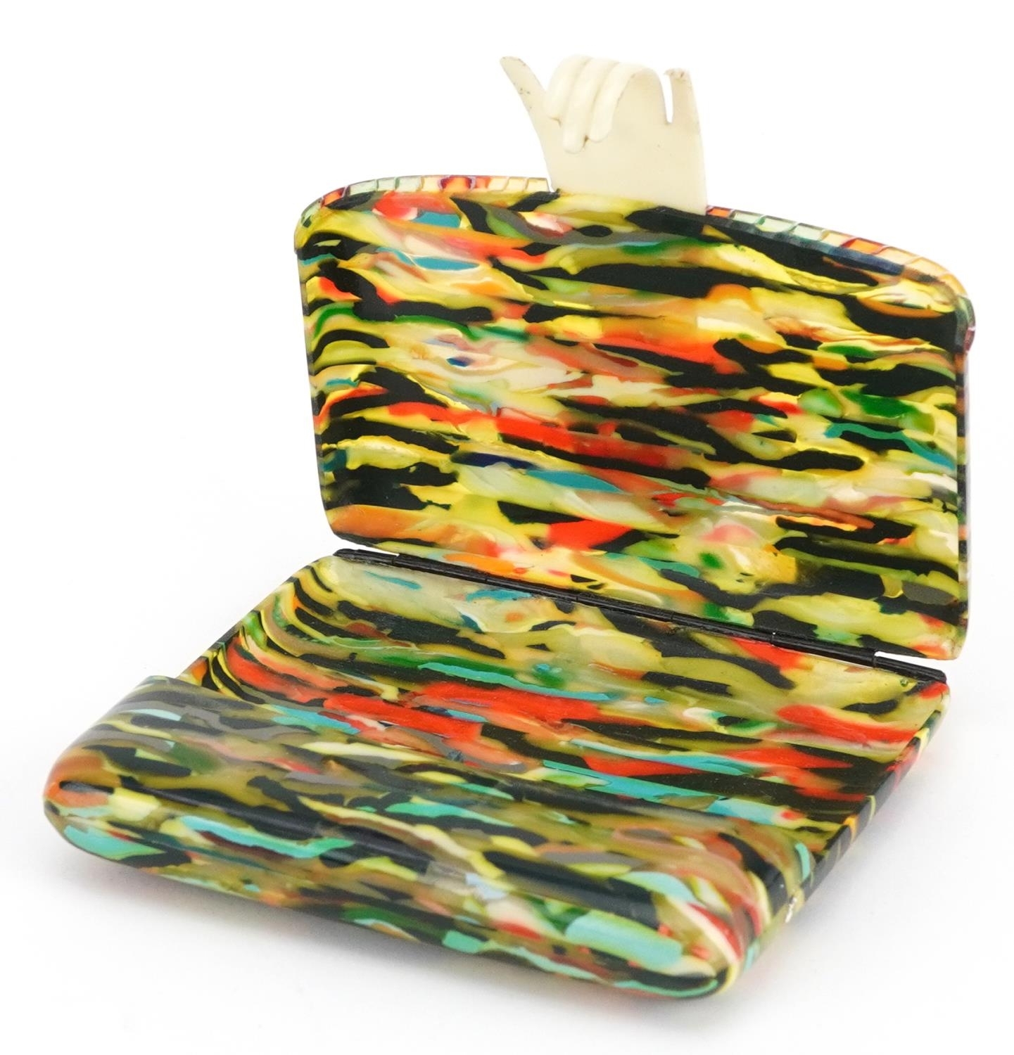 Art Deco School, 20th Century | Art Deco celluloid cigarette case in ...