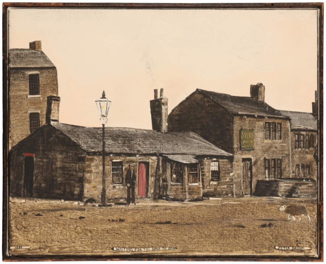 Peter Brook | Waiting for the Shop to Open (1880) | MutualArt
