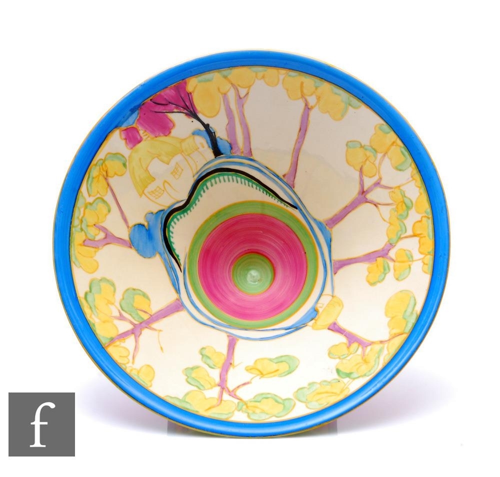 Clarice Cliff | Clarice Cliff - Tropic - A large shape 383 conical bowl ...