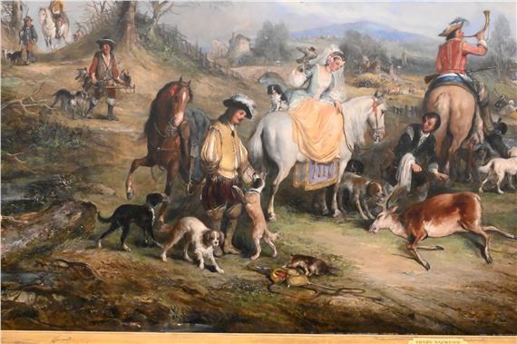Henry Andrews | Stag Hunting Scene | MutualArt