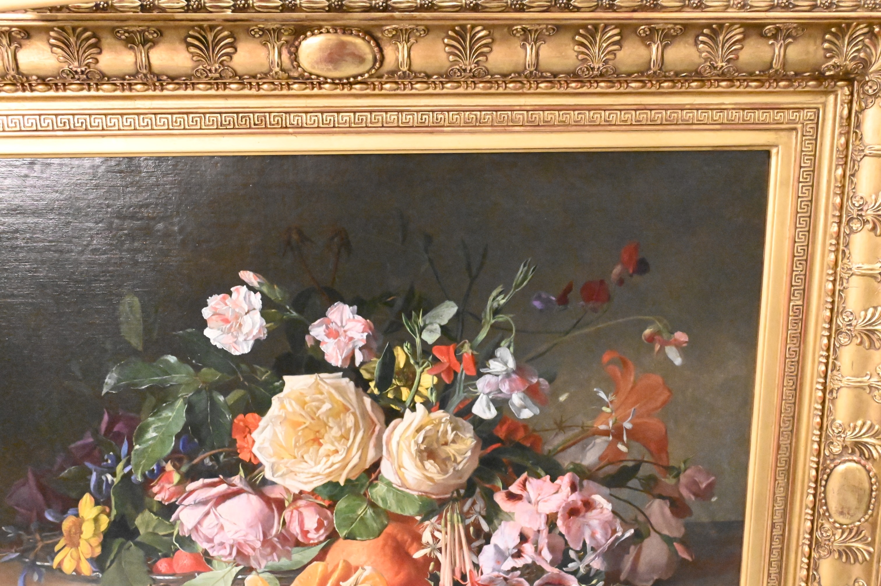 David Emile Joseph de Noter | Floral Still Life with Fruit | MutualArt
