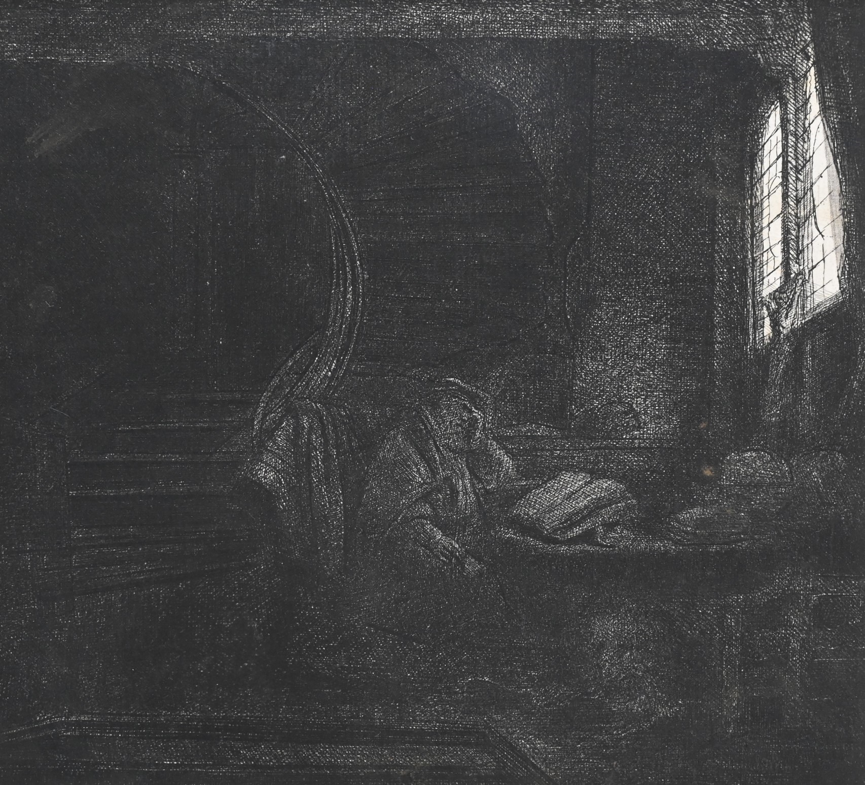 Rembrandt van Rijn | “St. Gerome in the Dark Chamber” (Circa 1642 ...