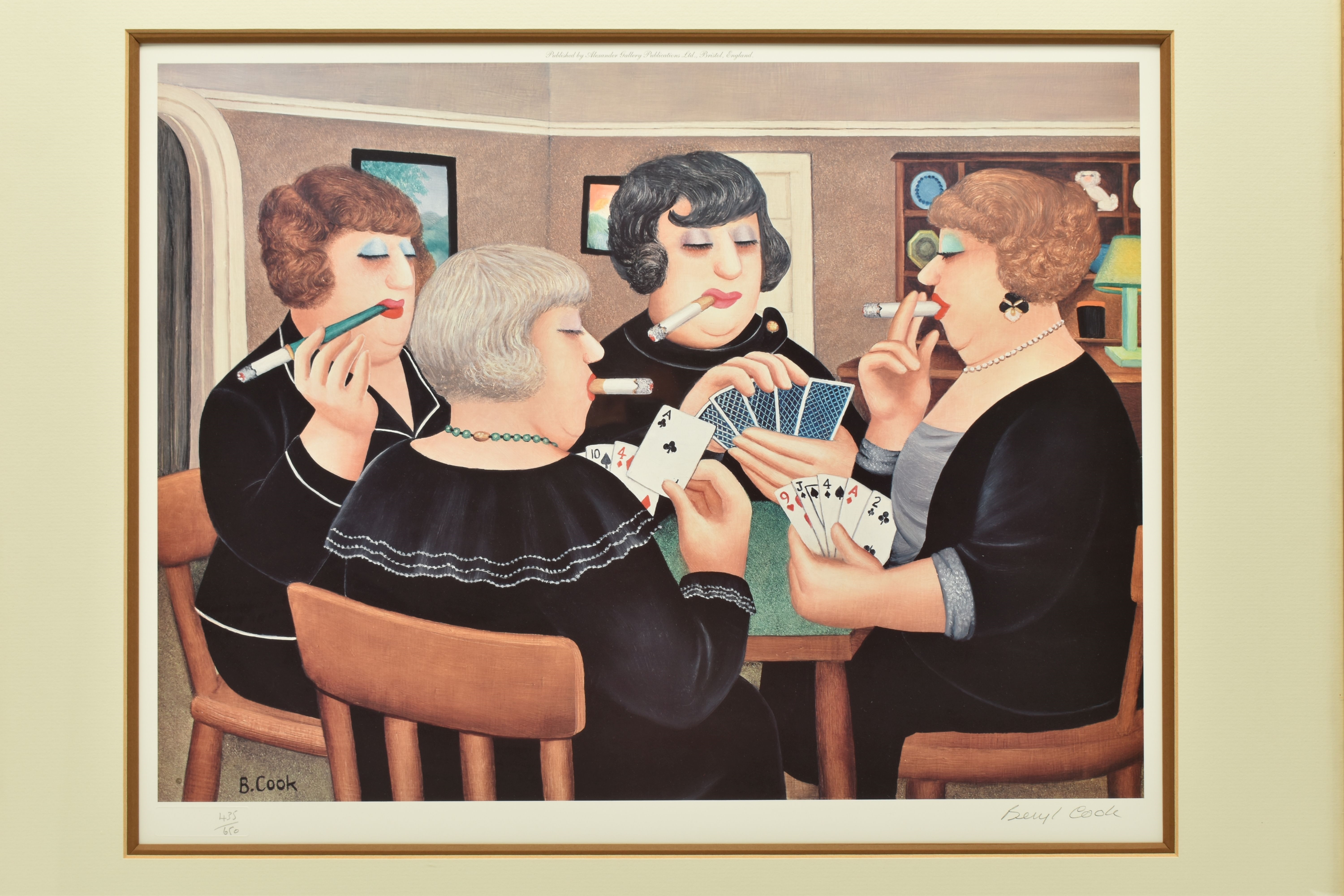 Beryl Cook | BERYL COOK (BRITISH 1926-2008) 'BRIDGE PARTY' A SIGNED ...