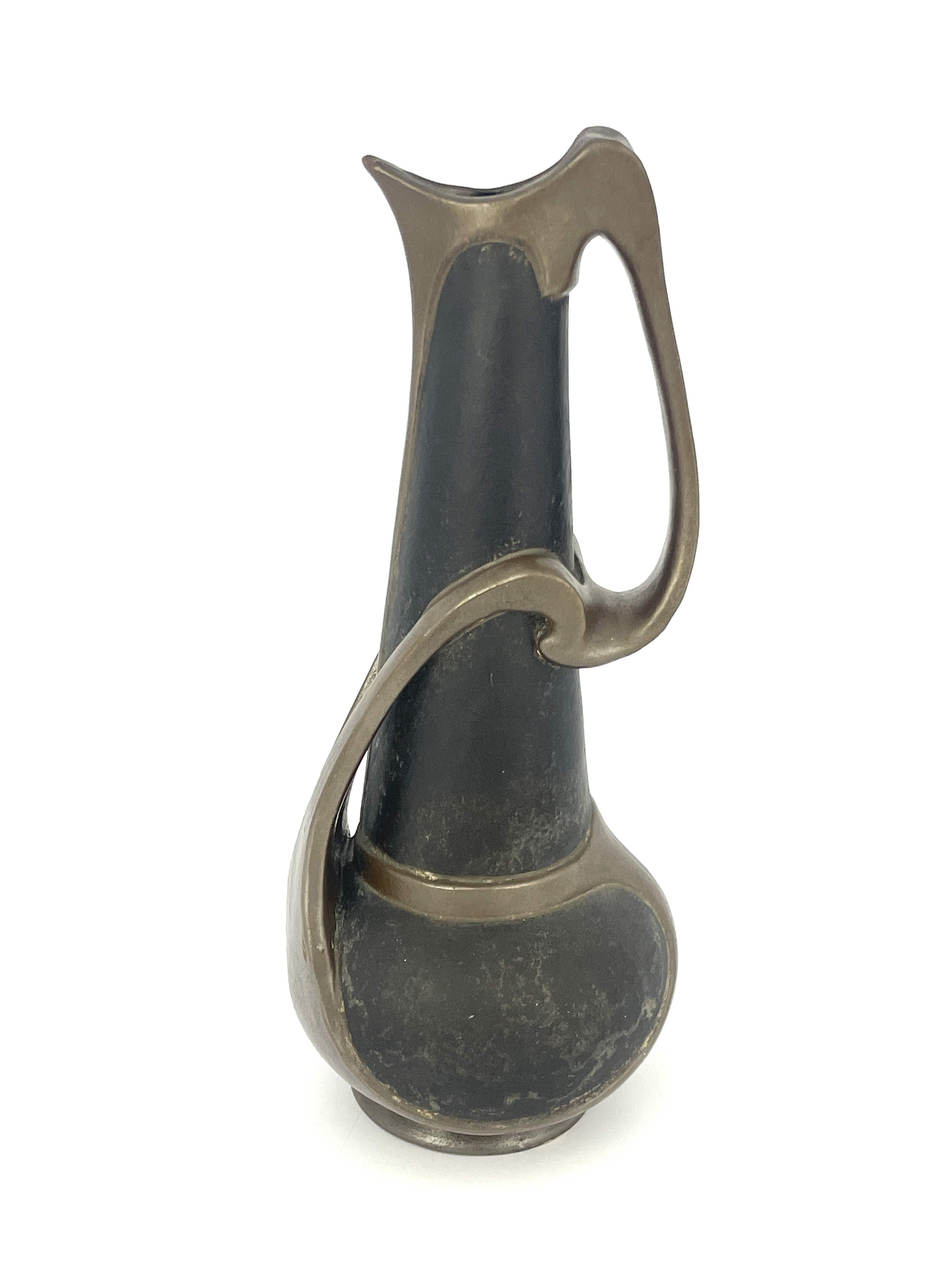 Unknown | A Bretby Arts and Crafts metallic strap jug | MutualArt
