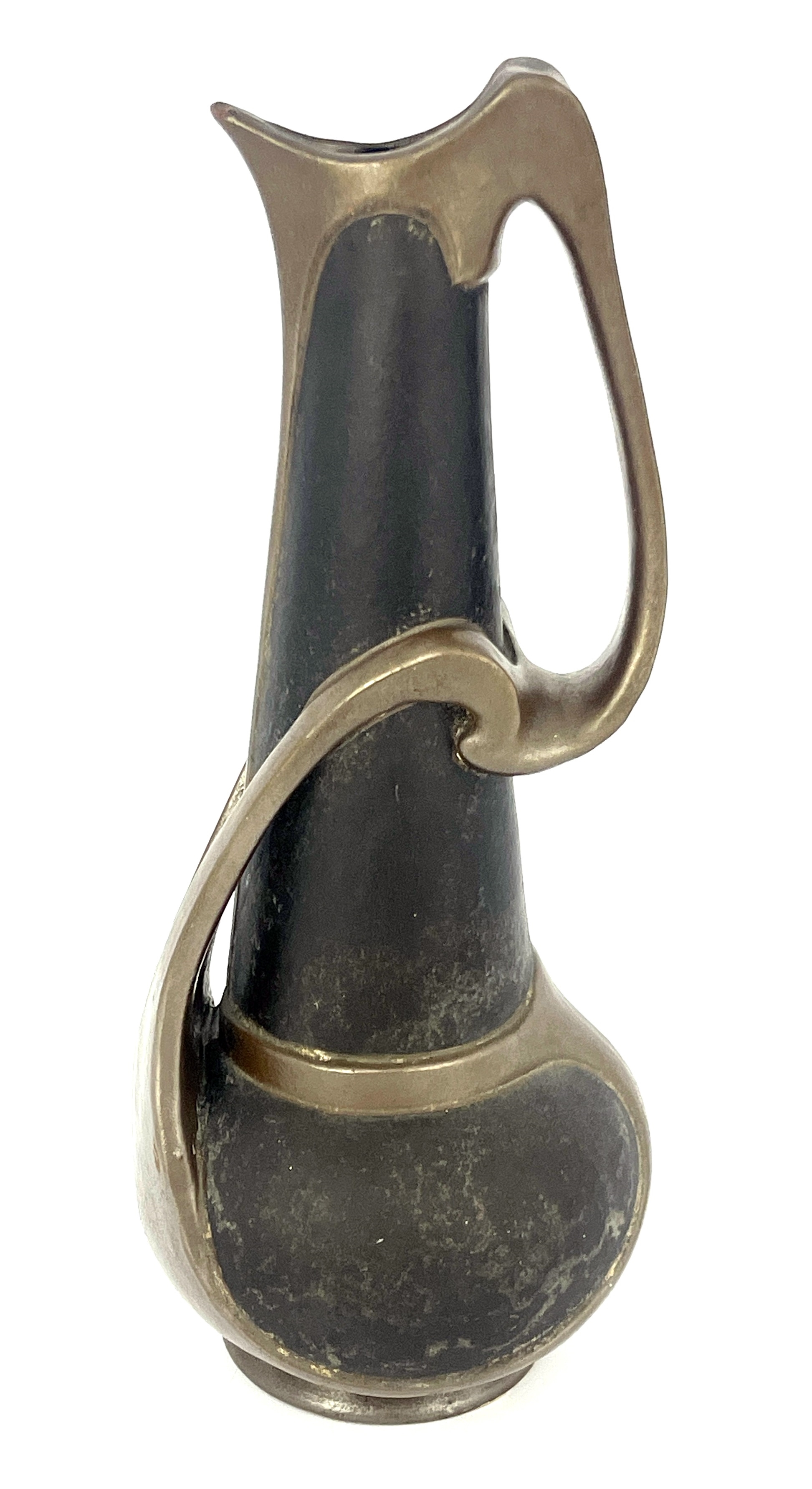 Jugendstil | A Bretby Arts and Crafts metallic strap jug | MutualArt