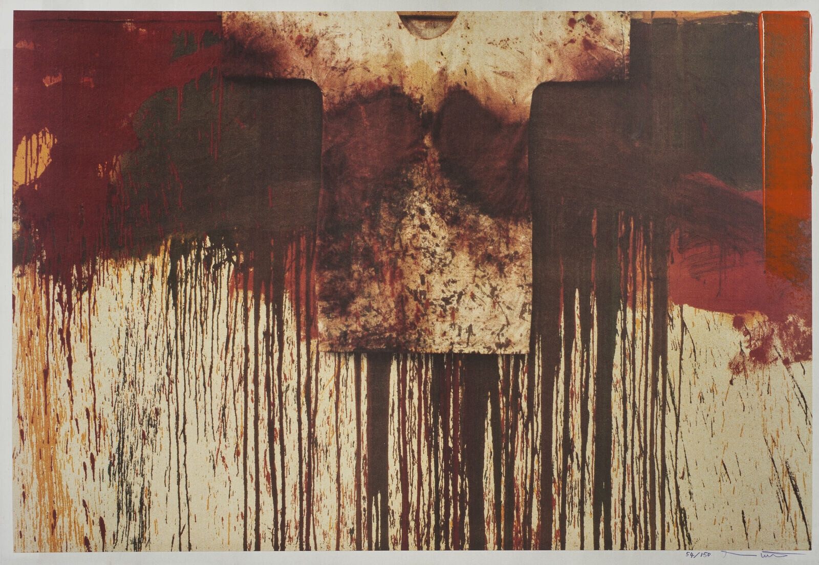 Hermann Nitsch | From folder Ubermalte Bild. (1991) | MutualArt