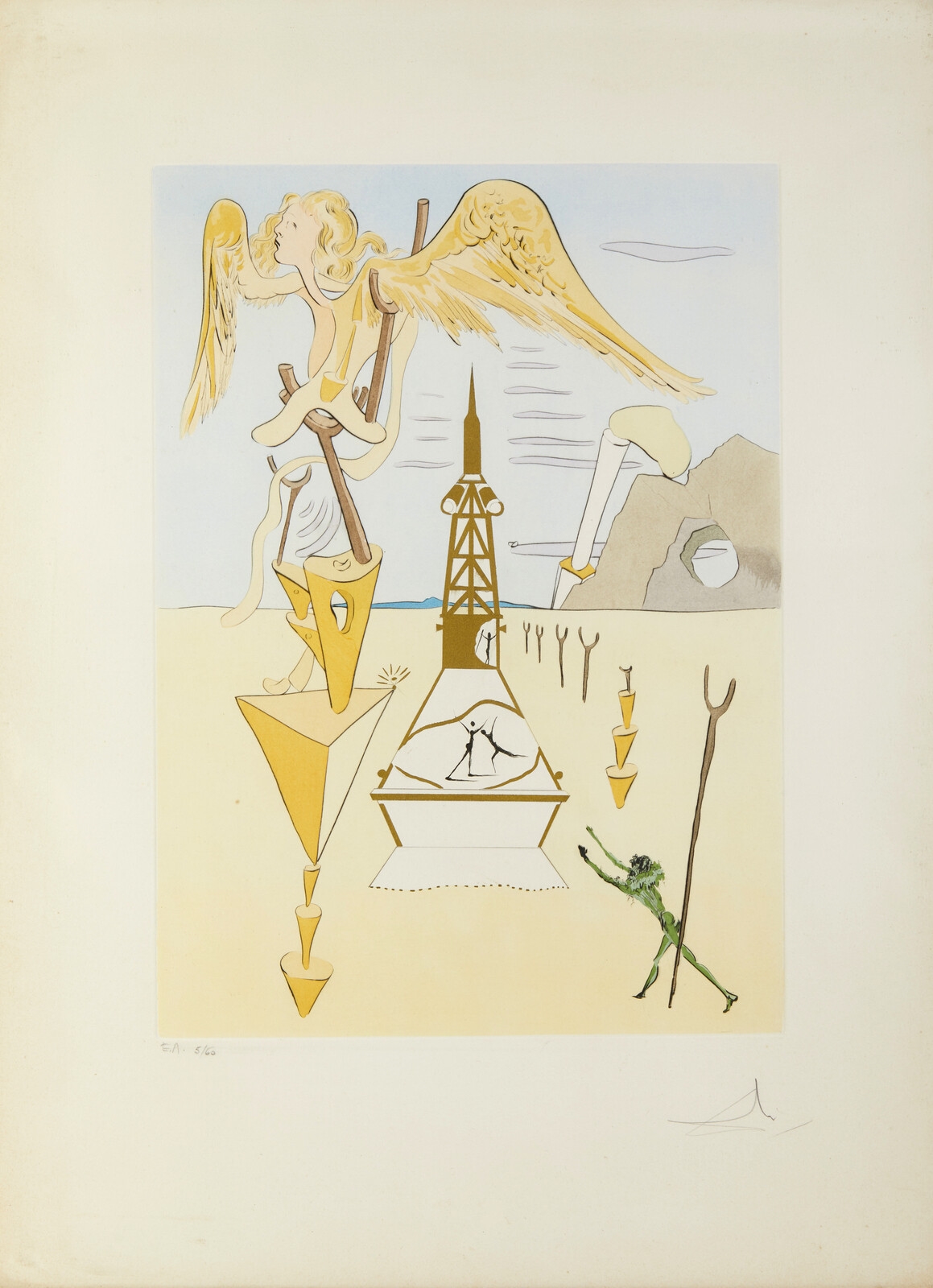 Salvador Dalí | From folder: Hommage à Leonardo da Vinci (Great ...