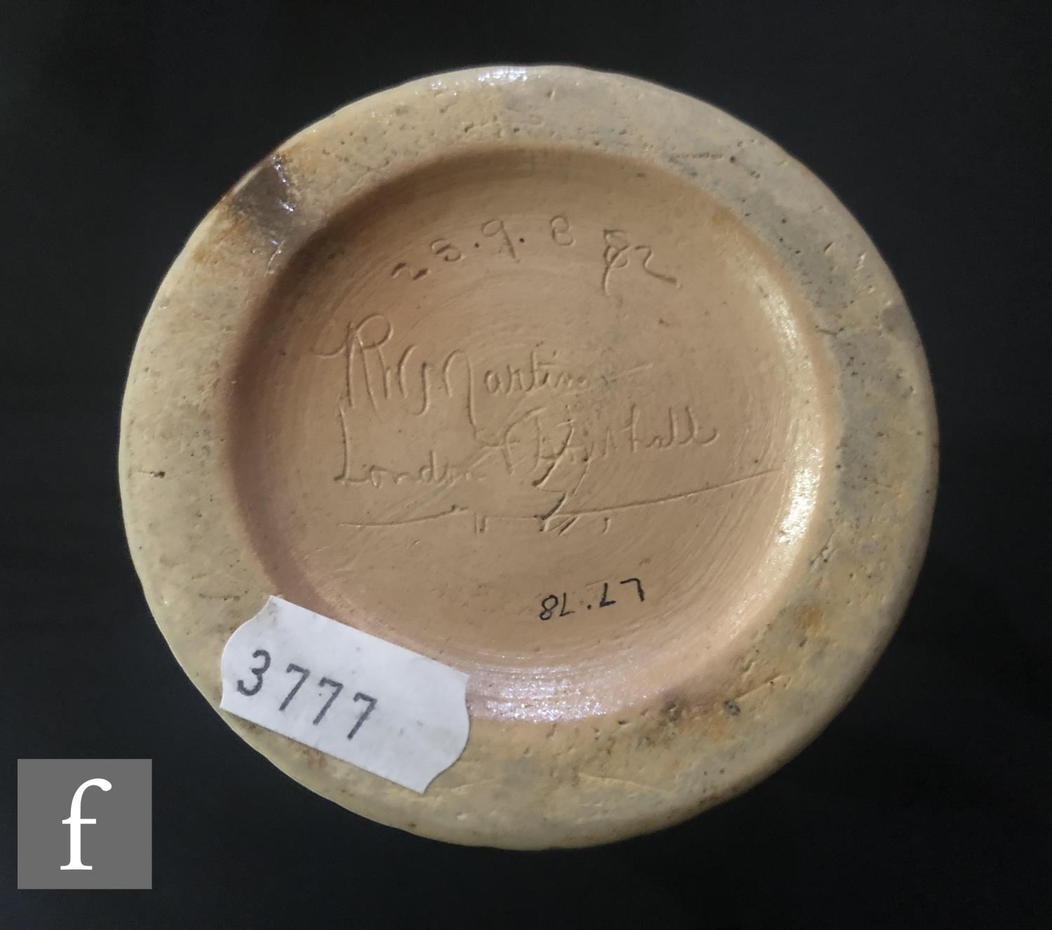 R. W. Martin & Brothers | Martin Brothers Pottery - A large salt glazed ...