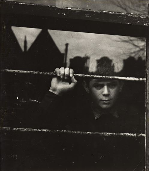 Ed van der Elsken | Tom looking out of train window. (Circa 1953 ...