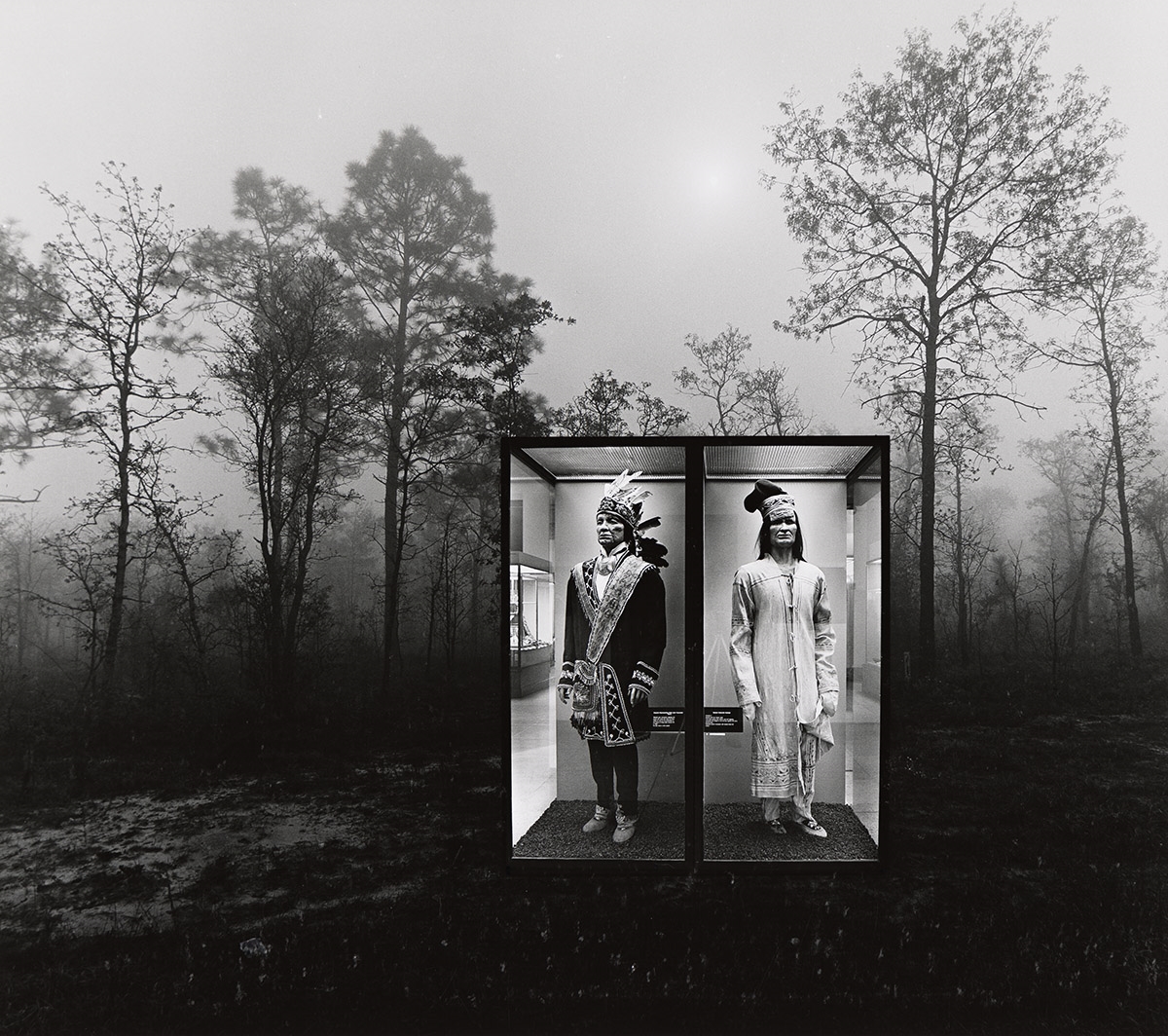 Jerry Uelsmann | Untitled (glass case in forest). (1934) | MutualArt