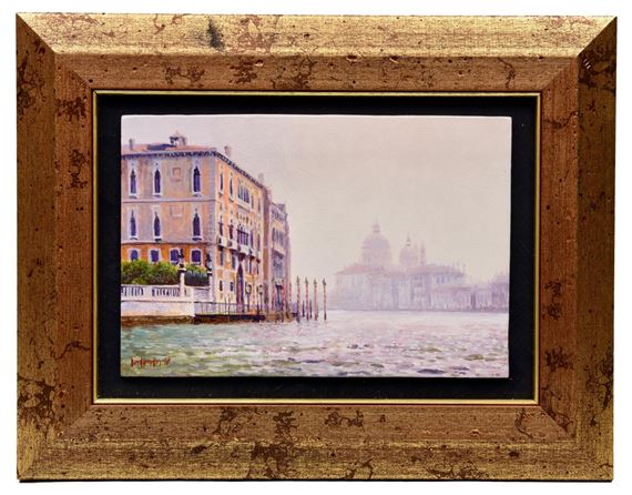 Ian Hamlin | Ian Hamlin (b. 1960) Signed Oil Painting Of Venice | MutualArt