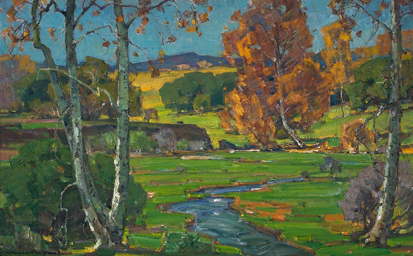 William Wendt | Stream through the Trees | MutualArt