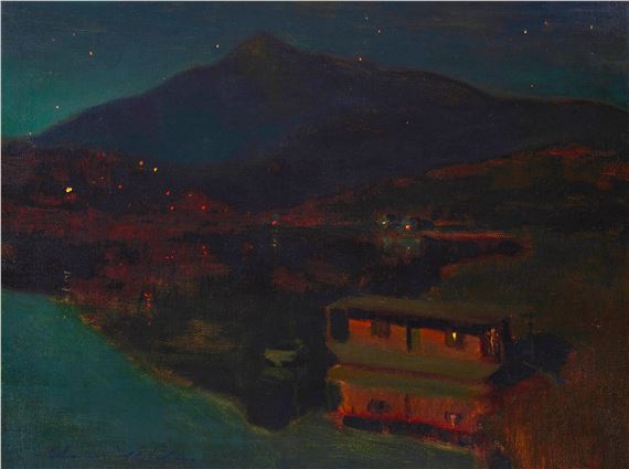 Charles Rollo Peters | Houseboats in Belvedere | MutualArt