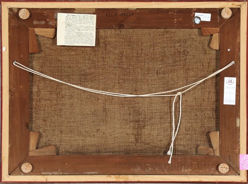 Vilhelm Bille | Coastal view with sailing ships | MutualArt