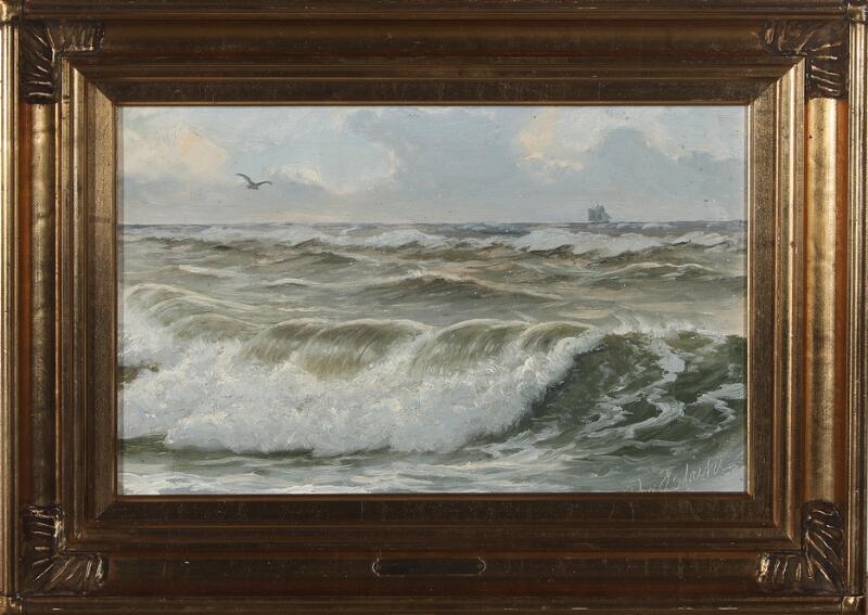 Christian Blache | Coastal scenery with brakers | MutualArt