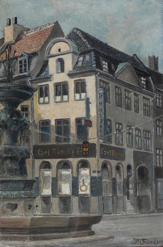 Frands Frandsen | View over Højbro Plads the 1st of January (1934 ...