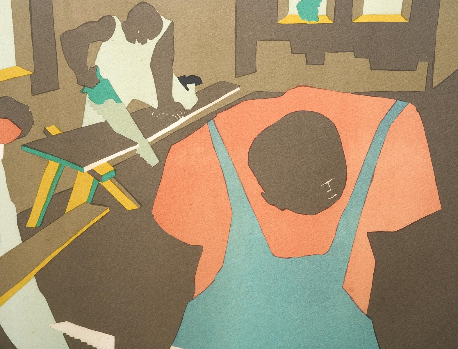Armstead Jacob Lawrence | Carpenters (1977) | MutualArt