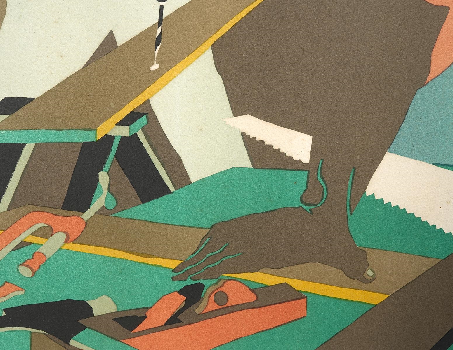 Armstead Jacob Lawrence | Carpenters (1977) | MutualArt