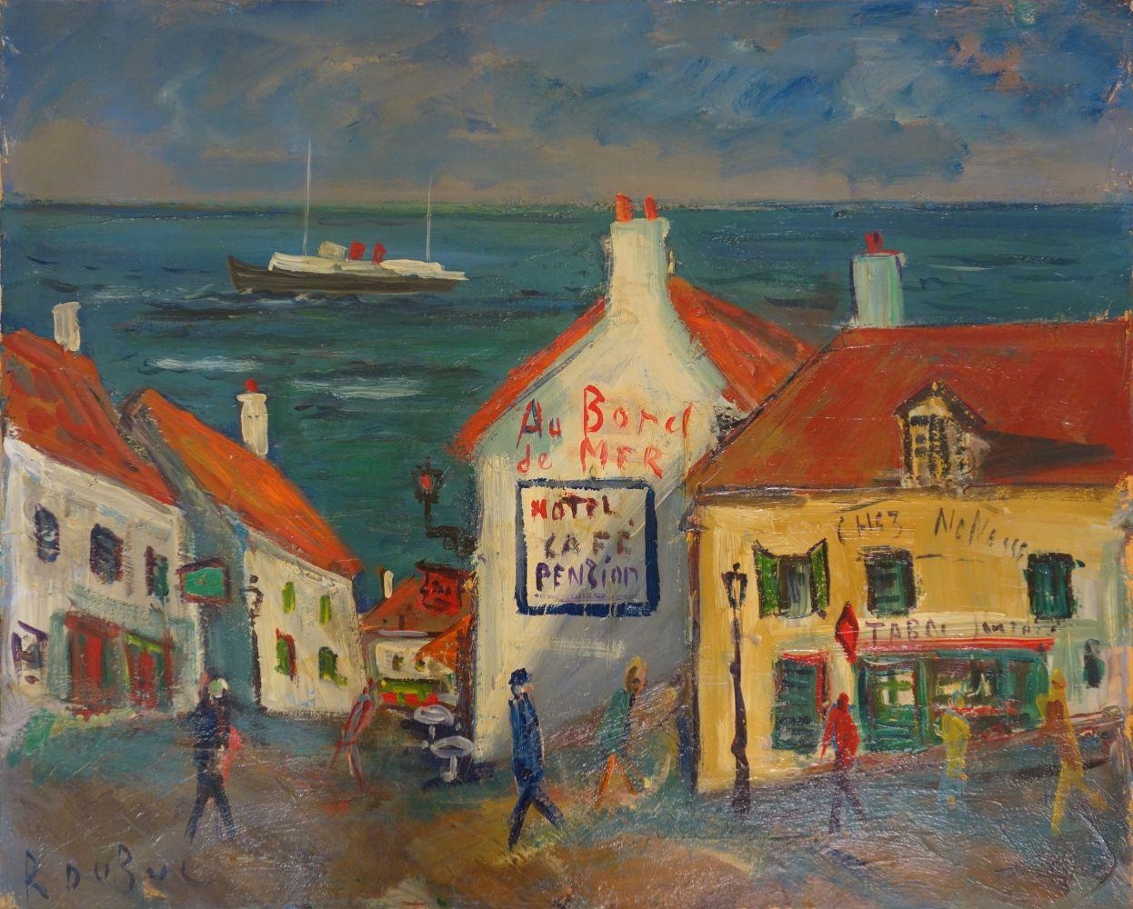 Roland Dubuc | Rue de Trouville towards the sea | MutualArt