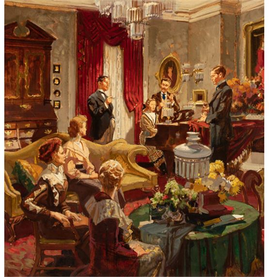 Dean Cornwell | Parlor study | MutualArt