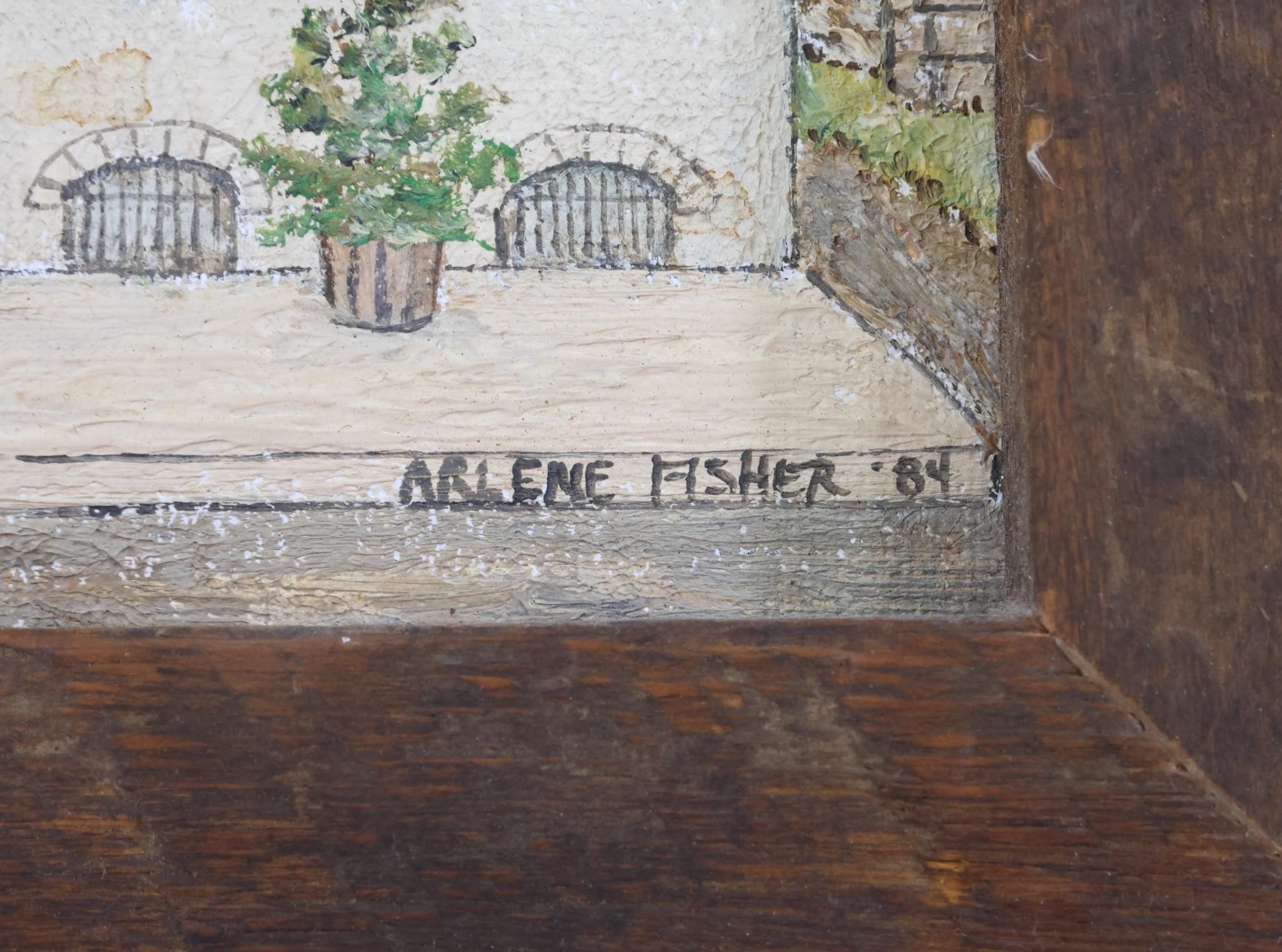 Arlene Fisher | Fold art style architectural landscape | MutualArt