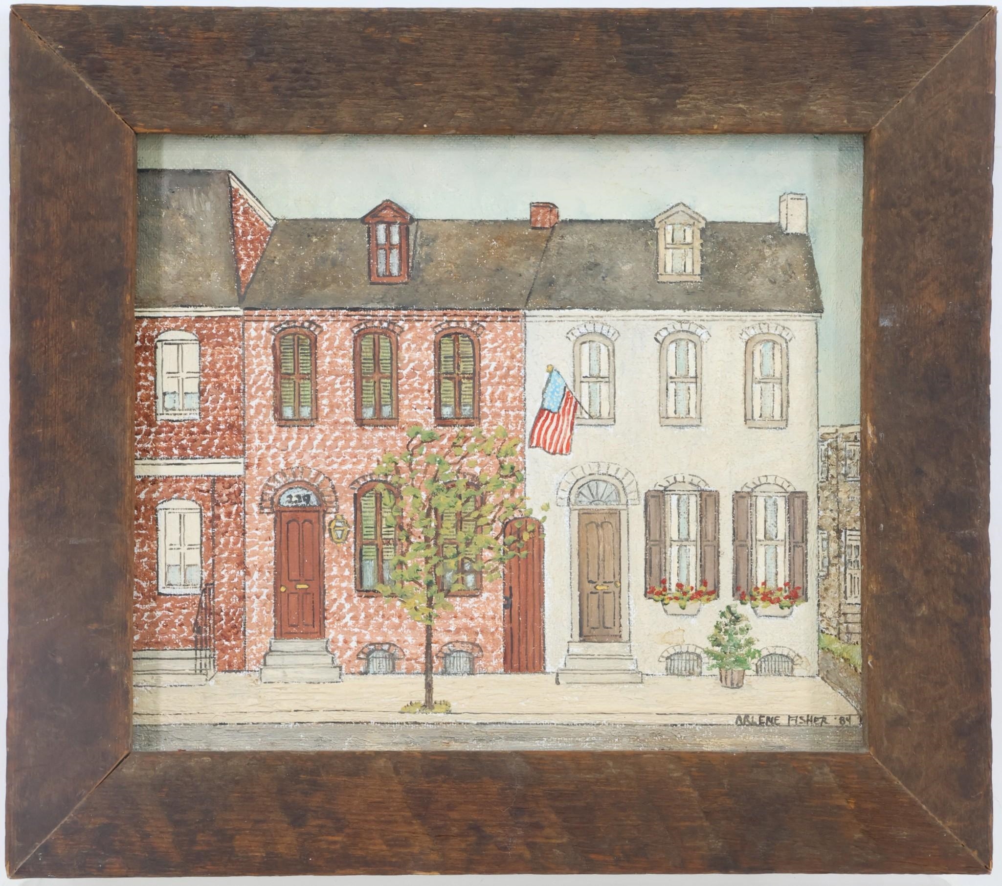 Arlene Fisher | Fold art style architectural landscape | MutualArt