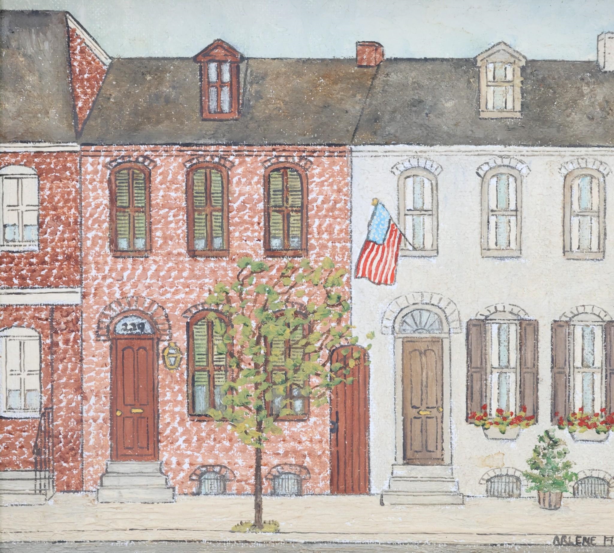 Arlene Fisher | Fold art style architectural landscape | MutualArt