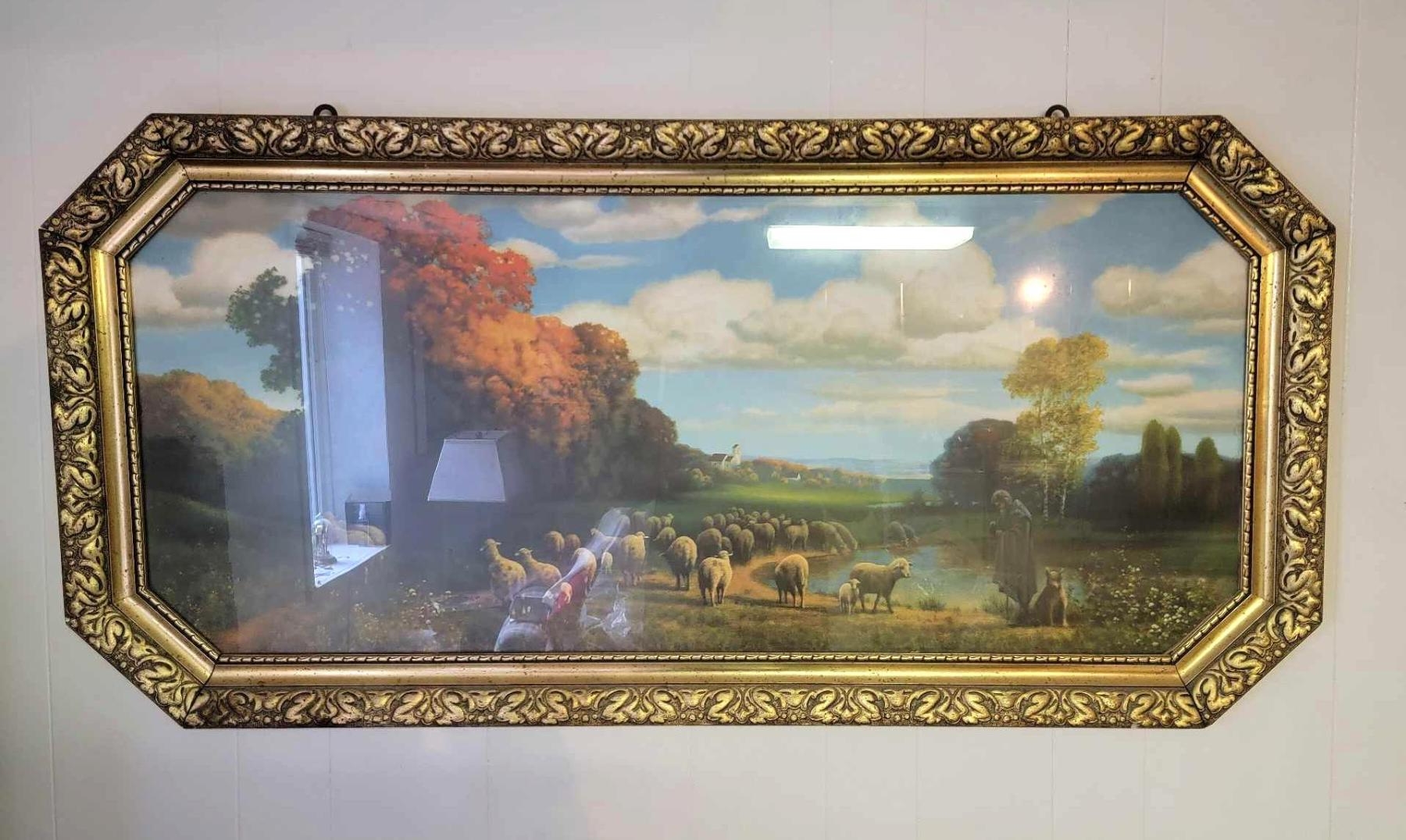 Traugott Hermann Rüdisühli | A shepherd watching over his flock of ...