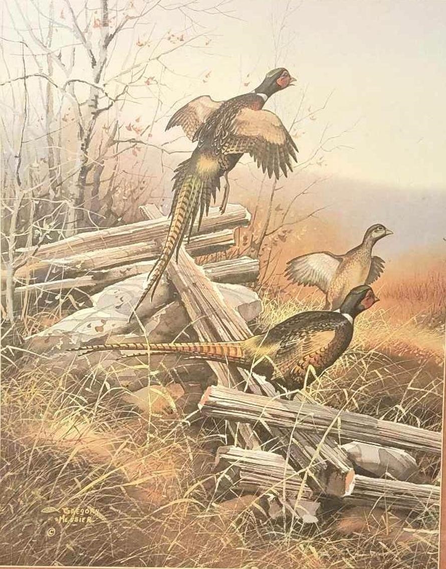 Gregory F. Messier | Pheasants in Flight | MutualArt