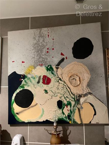 Guillaume Colussi | Composition with black spots | MutualArt