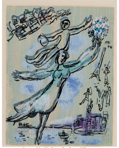 Marc Chagall | Untitled, from Poèms (1968) | MutualArt