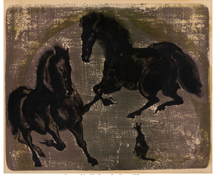 Hans Erni | Three Horses | MutualArt