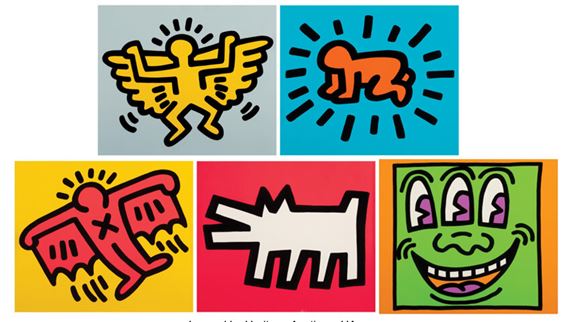 Keith Haring | Icons (Circa 1990) | MutualArt