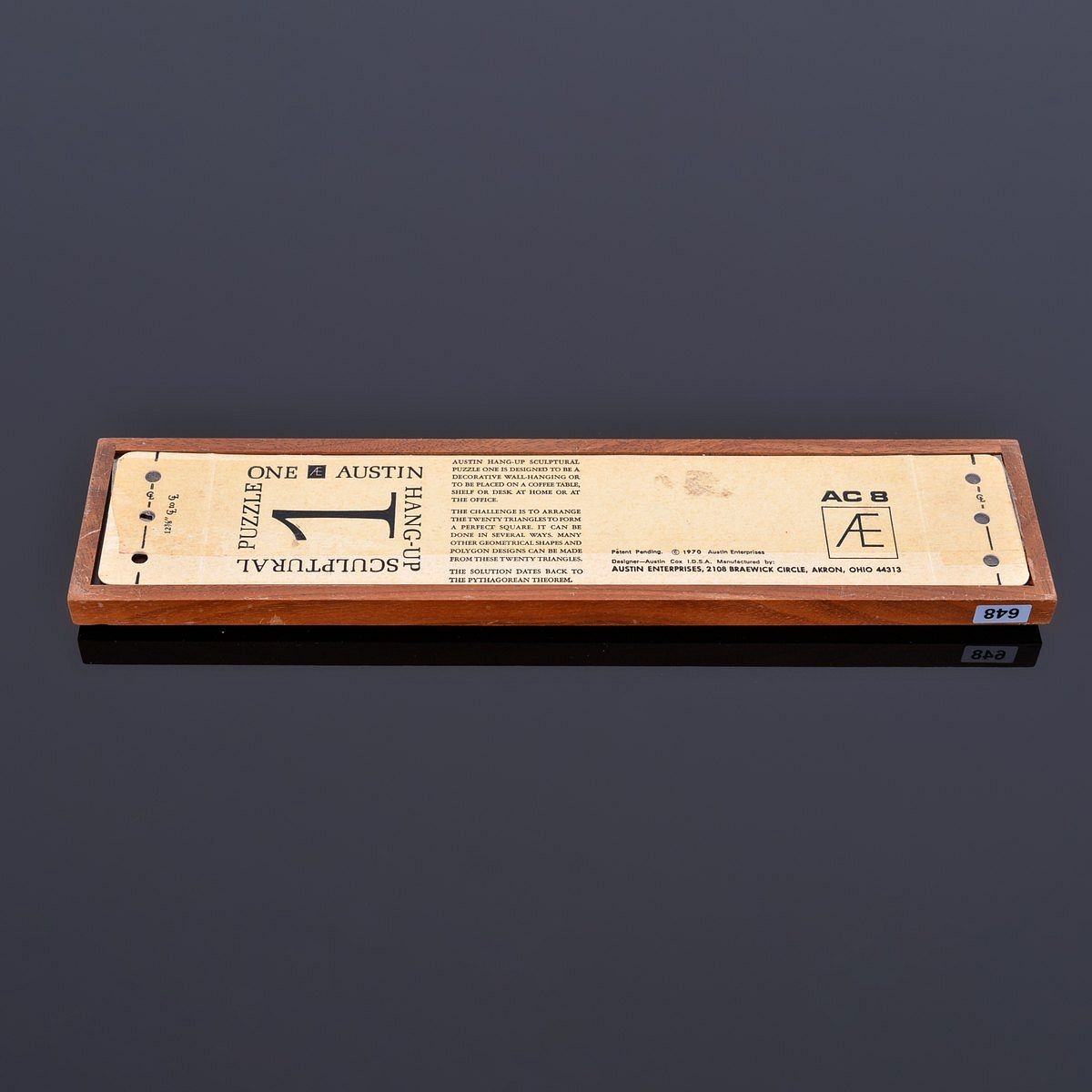 Austin Cox | Austin Cox AC 8 Puzzle / Sculpture (1970) | MutualArt
