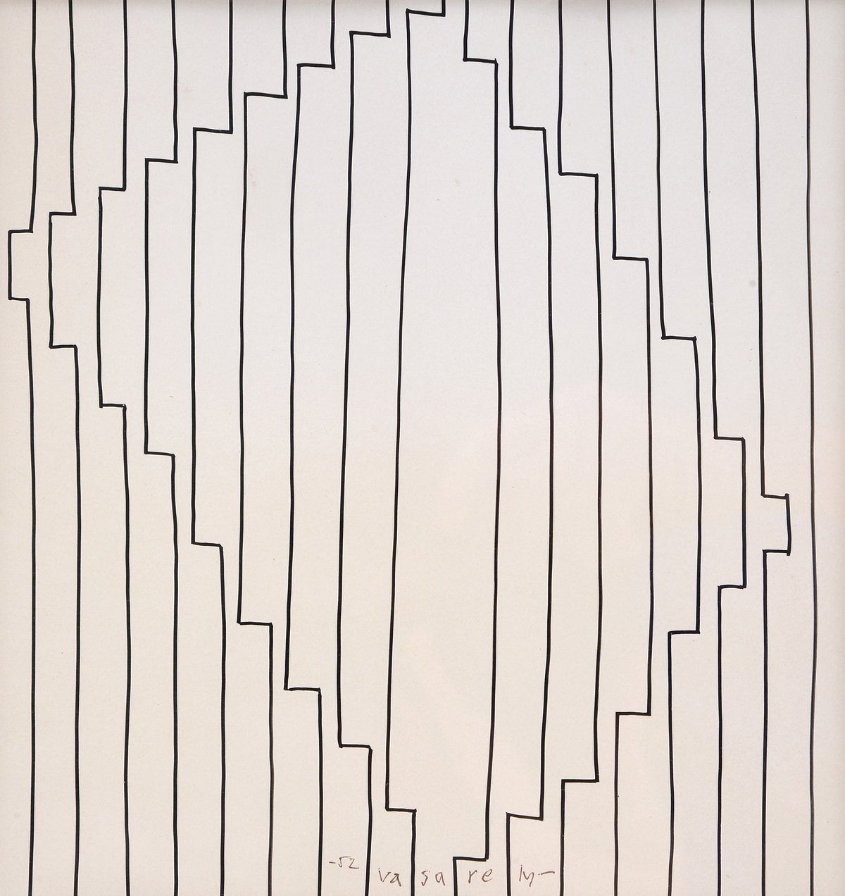 Victor Vasarely | Victor Vasarely Ink Drawing | MutualArt