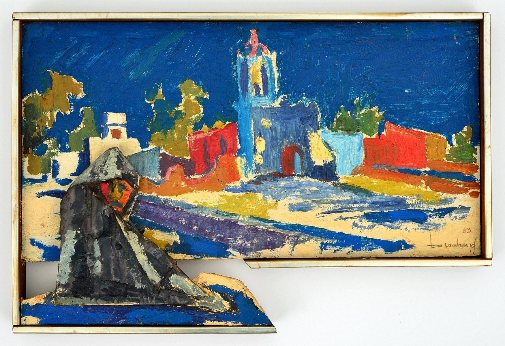 Rene Brochard | Rene Brochard Mixed Media Painting (1963) | MutualArt