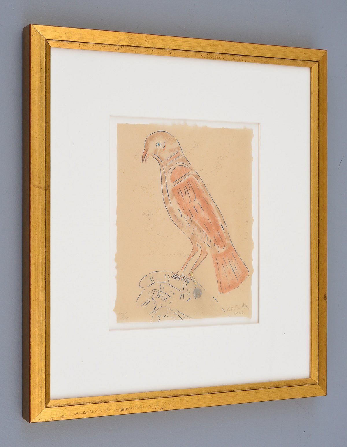 Kiki Smith | Kiki Smith PARROT Stencil Print with Platinum Leaf (2006 ...