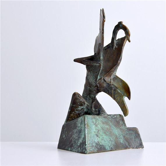 Richard Hunt | Richard Hunt Abstract Bronze Sculpture (1976) | MutualArt