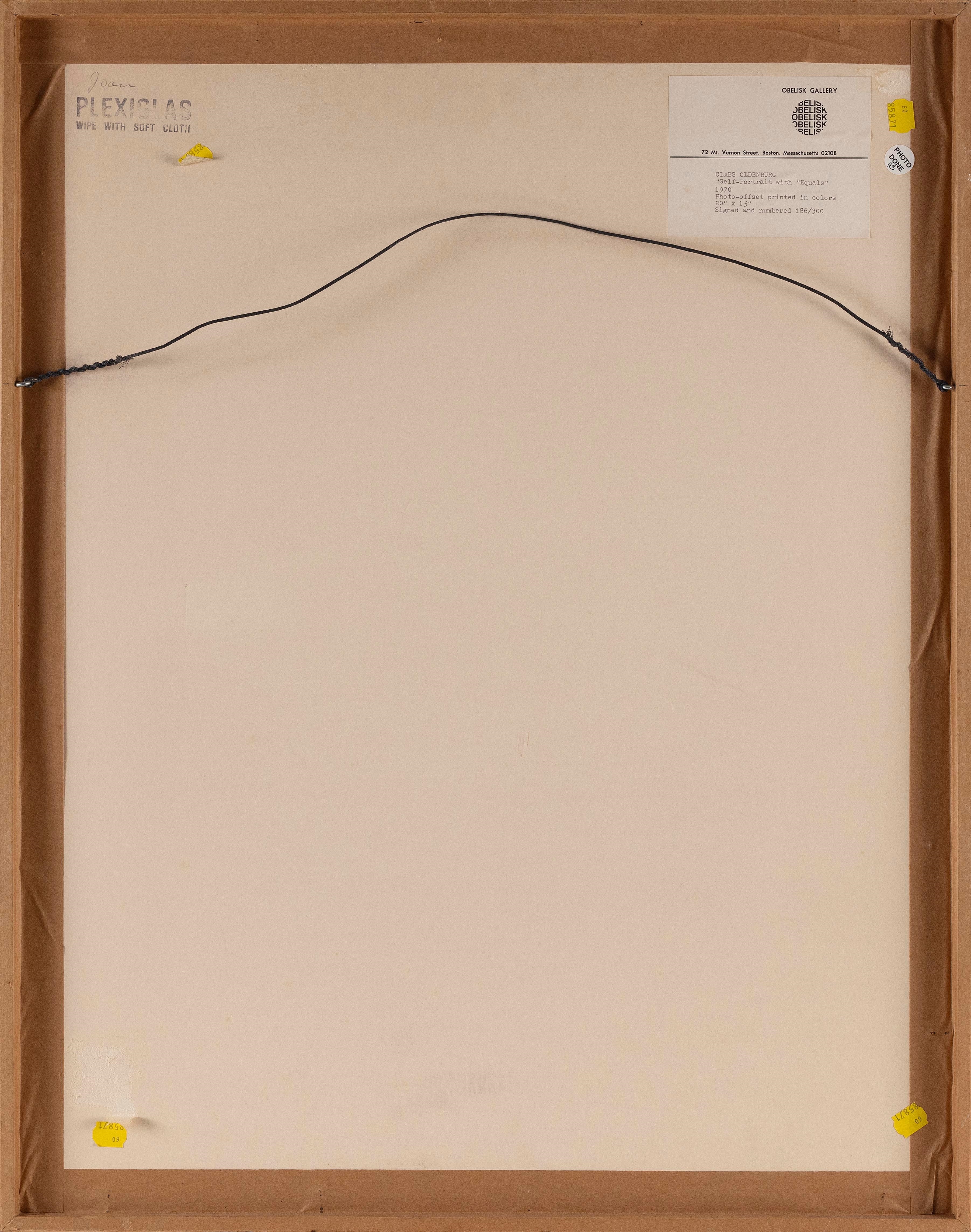 Claes Oldenburg | Symbolic Self-Portrait with Equals, . (1971) | MutualArt