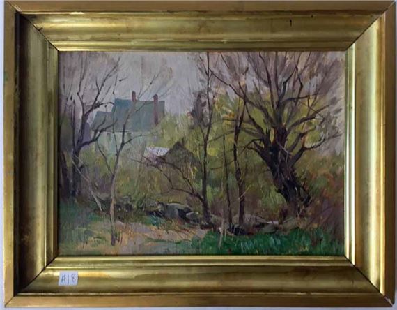 Corey Bernard | Bernard Corey (1914-2000) oil on board landscape with ...