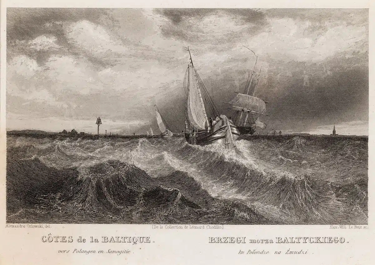 Aleksandr‏ Orlowski | BRZEGI MORZA BAŁTYCKIEGO W POŁĄDZE | MutualArt