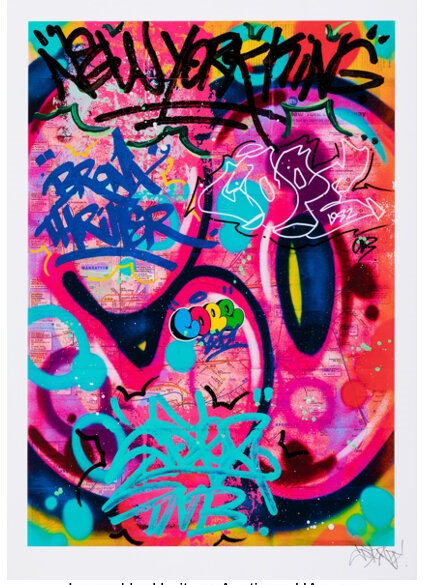 Cope2 | New York City Subway Map III (2019) | MutualArt