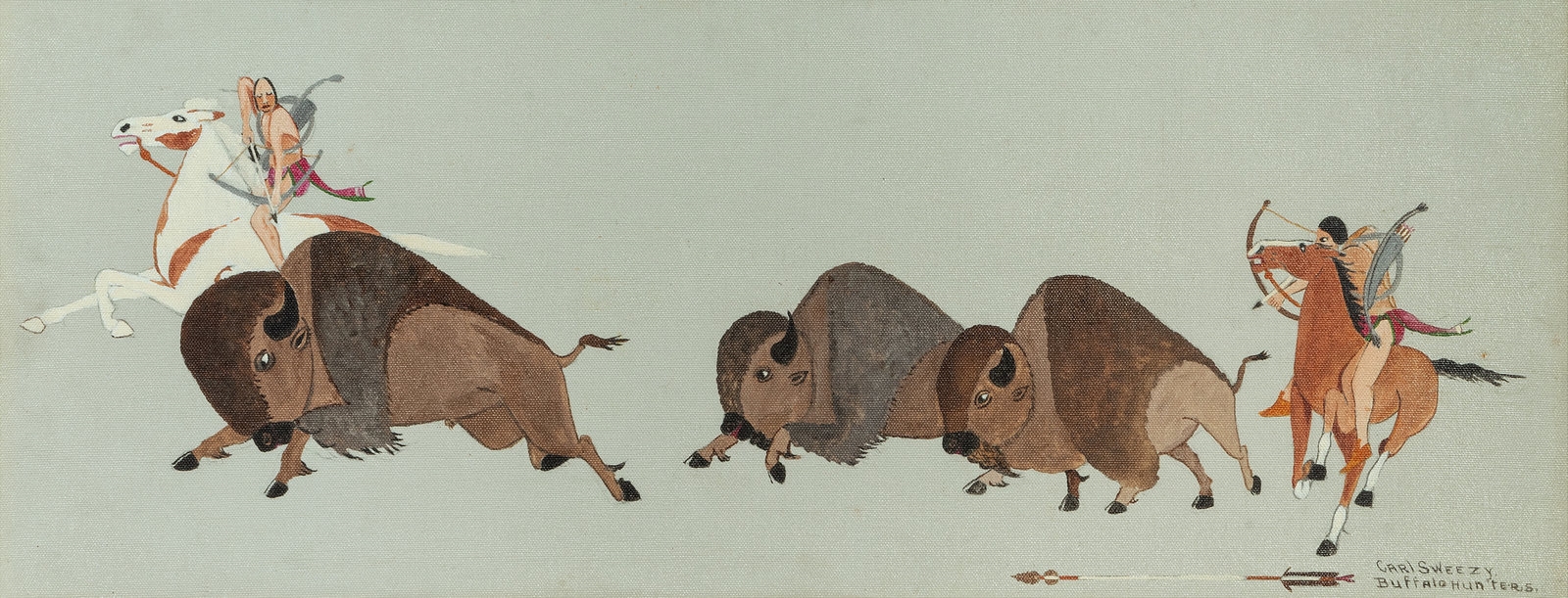 Carl Sweezy | Buffalo Hunters | MutualArt